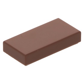 brickina.com - LEGO® - Smooth Parts - 3069b-11 - 1x2 - Tile - Reddishbrown
